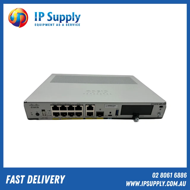 CISCO C1121X-8PLTEP ISR1100X 8P Dual GE SFP Router Pluggable SMS GPS ...