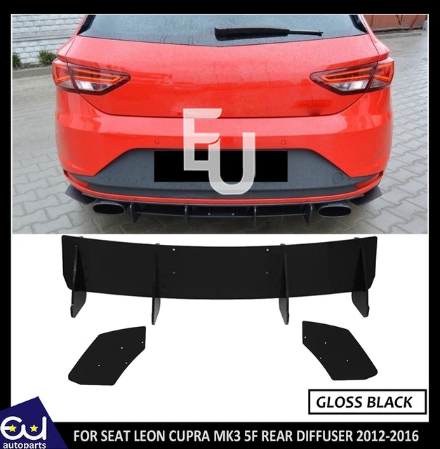 FOR SEAT LEON Cupra Mk3 5F Rear Diffuser And Rear Side Splitters Body ...