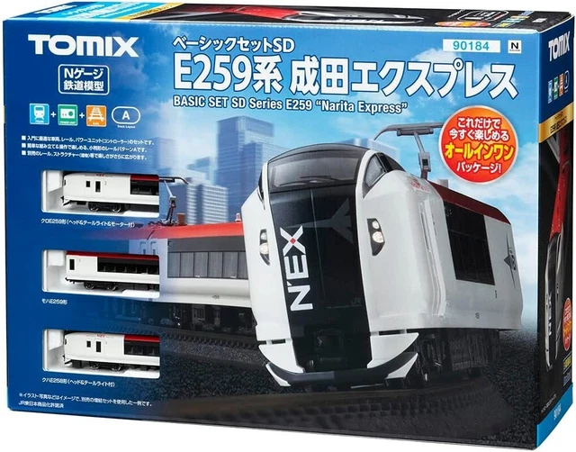 TOMIX N GAUGE Basic Set SD E259 Series Narita Express 90184 Model Train ...