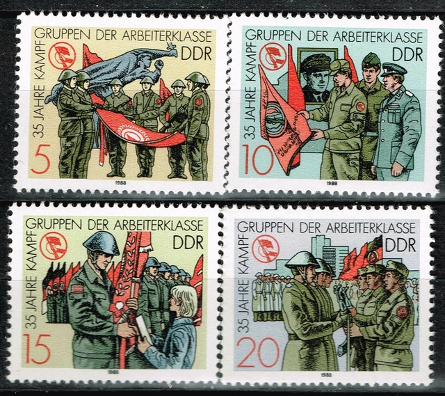 GERMANY DDR COLD War Communist Army Soldiers set 1988 MNH £5.99 ...