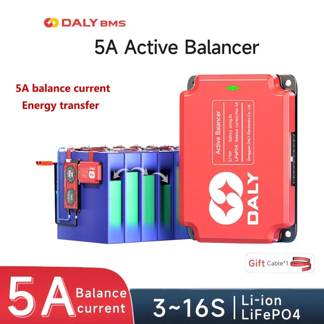 DALY BMS 3S-16S Li-ion LiFePo4 Active Balancer 5A Battery Equalizer Board Parts £16.55 - PicClick UK