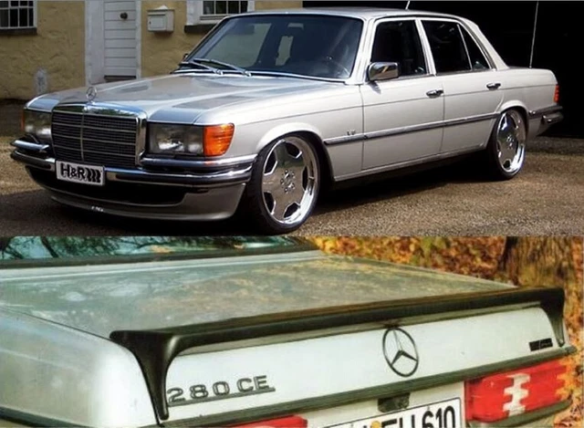MERCEDES BENZ W116 AMG Trunk Spoiler £139.00 - PicClick UK