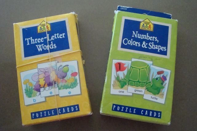 2XSCHOOL ZONE PUZZLE Cards -Numbers, Colors by School Zone / Three ...