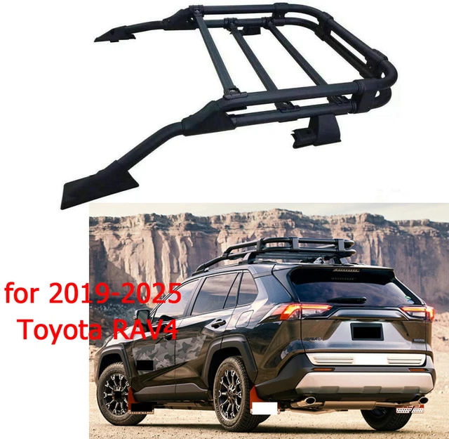 ROOF RACK ROOFTOP Cargo Basket for 2019-2024 2025 Toyota RAV4 Luggage ...