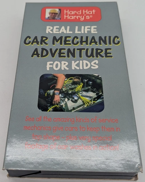 REAL LIFE CAR Mechanic Adventure For Kids VHS Tape 1996 Hard Hat Harry ...