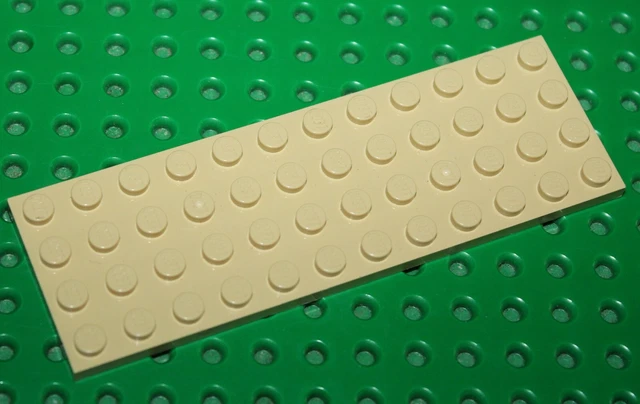 PLAQUE LEGO TAN Plate 4x12 ref 3029/set 2996 5938 4500 5919 3722 10124 ...