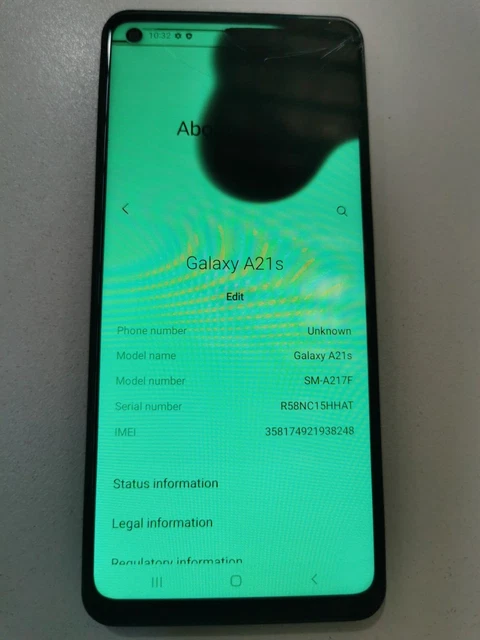 SAMSUNG GALAXY A21S SM-A217F - 32GB/3GB RAM - Screen Fault EUR 66,49 ...