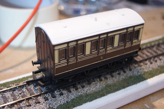 HORNBY 4 WHEEL Pre-Grouping GWR Coach OO / 00 Gauge £5.99 - PicClick UK