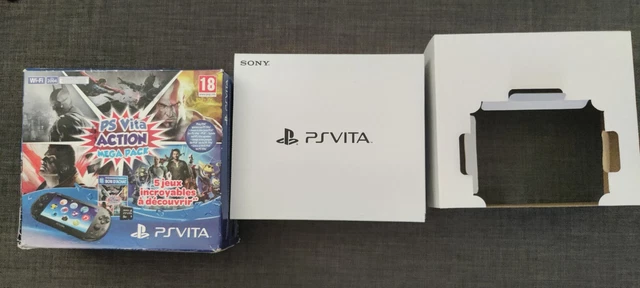 [BOITE + NOTICE] Console Sony PS Vita slim Action Mega Pack EUR 35,00 ...