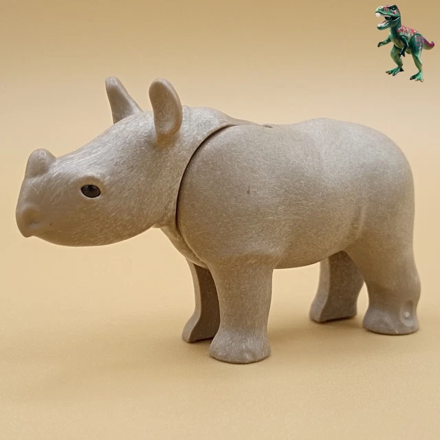 PLAYMOBIL-ÉLEVAGE DE RHINOCÉROS-BÉBÉ-ANIMAL-SAFARI-RÉSERVE-AFRICA-ZOO ...