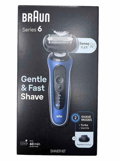 BRAUN SERIES 6 5762 Men's Electric Shaver Kit With Trimmer Case Brush ...