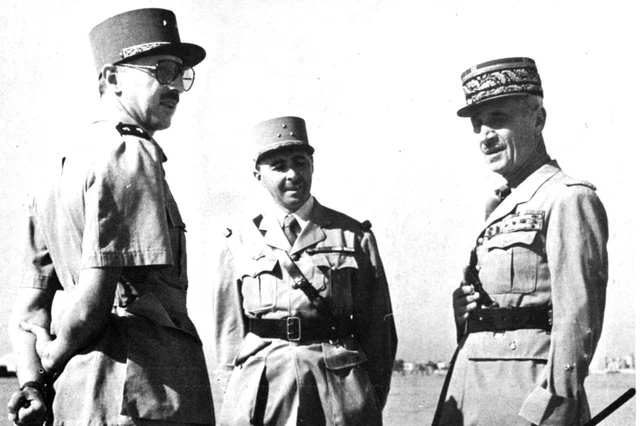 WW2 - LES Generals Koenig, de Larminat et Catroux in North Africa in ...