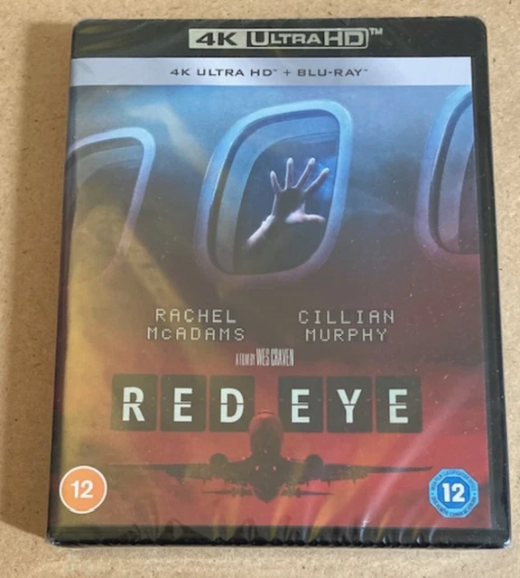 WES CRAVEN - Red Eye (4K Ultra HD Blu Ray) Rachel McAdams Cillian ...