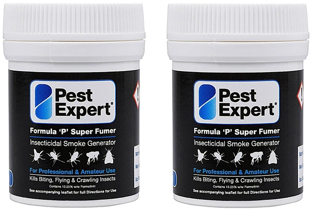 PEST EXPERT BED Bug Killer Fogger Insect Bomb 2 x 11g Professional ...