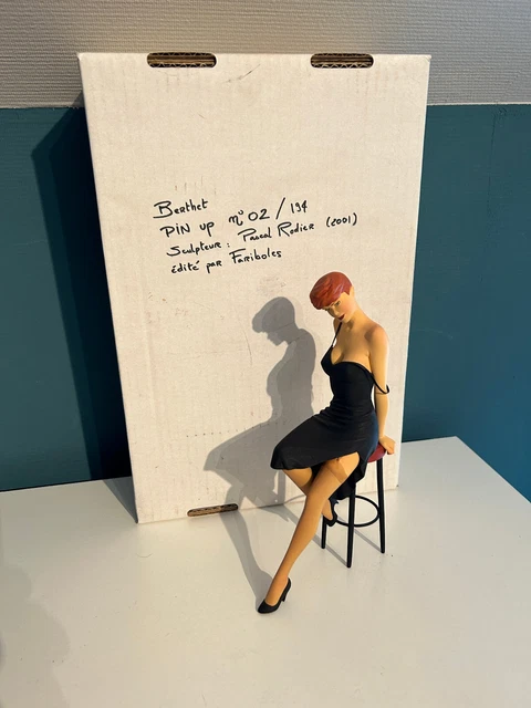 FIGURINE BD - Pin Up - Berthet - Fariboles - Pin up sur le tabouret EUR 425,00 - PicClick FR