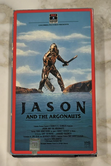 RARE! VINTAGE 1987 VHS Jason and the Argonauts (1963) Harryhausen RCA ...