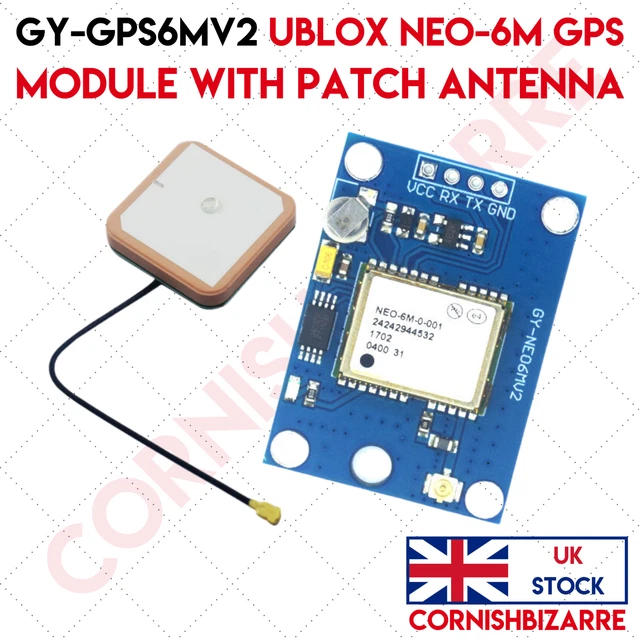 GY-GPS6MV2 UBLOX NEO-6M Gps Module With Patch Antenna Pi Arm Eeprom Mwc ...