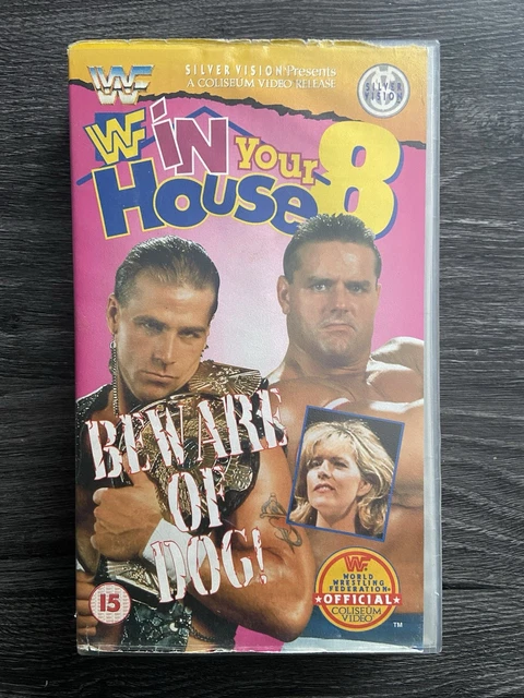 WWE IN YOUR HOUSE 8 VHS WRESTLING VIDEO TAPE VINTAGE WWF Beware Of Dog ...