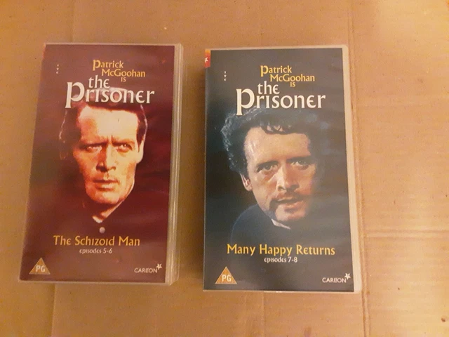 THE PRISONER 1967 Cult TV Series VHS Tapes Episodes 5,6,7,8 £5.45 ...