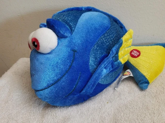 DISNEY STORE FINDING Nemo Dory Blue Yellow Talking Fish Plush 12" £18. ...