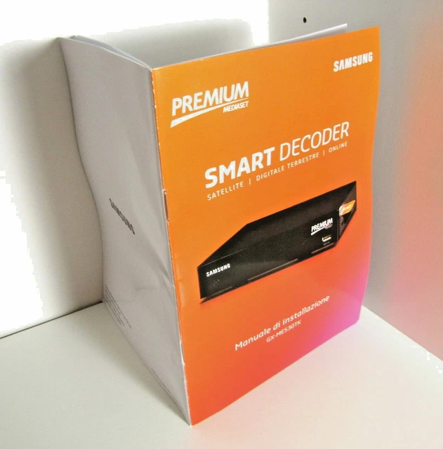 SOLO MANUALE DI installazione samsung smart decoder premium mediaset GX ...