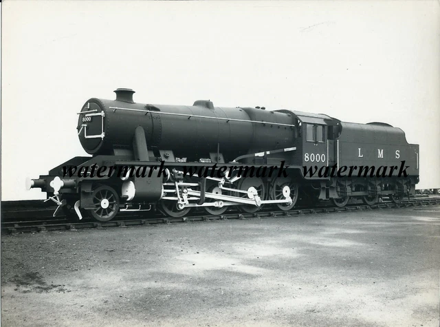 BEAUTIFUL/ORIGINAL PHOTOGRAPH LMS 8000 (Stanier Class) Steam engine ...