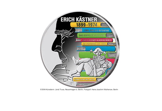 20 EURO SILBERMÜNZE 2024 Deutschland 125. Geburtstag Erich Kästner st ...