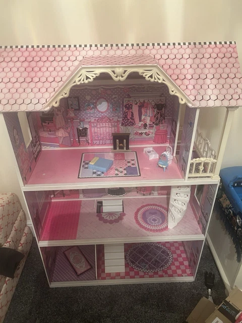 DOLLS HOUSE WITH Furniture and Contents £5.45 - PicClick UK