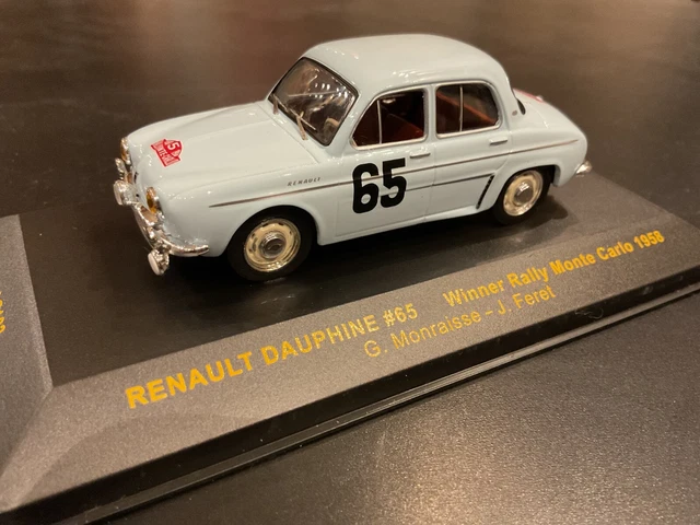 RENAULT DAUPHINE GAGNANTE rallye monte carlo 1958 1/43eme ixo EUR 25,00 - PicClick FR