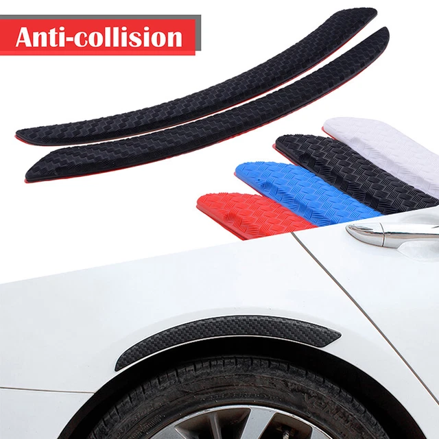 2X BLACK FENDER Arch Trim Sticker Protector Car Auto Wheel Eyebrow ...