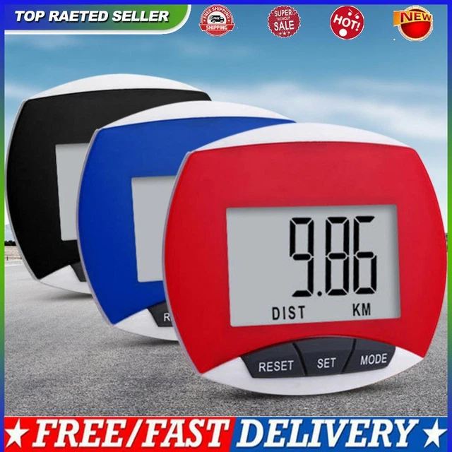 WALKING DISTANCE STEP Pedometer Walking Step Counter LCD Display 3D for ...