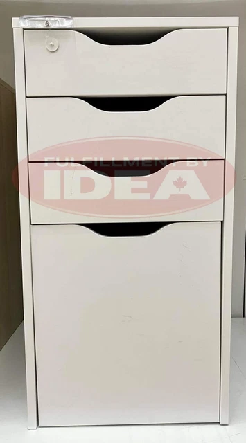 BRAND NEW IKEA ALEX Drawer Unit/Drop File Storage White 14 1/8x27 1/2 ...