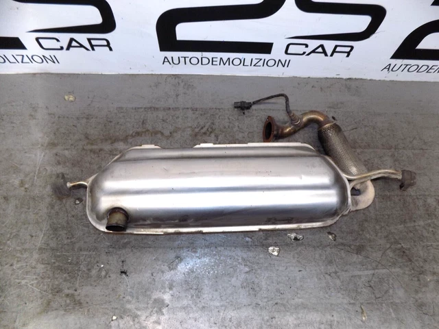 MARMITTA SILENZIATORE SCARICO Posteriore Smart Fortwo 451 Benzina Anno ...