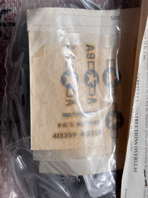 RARE VINTAGE AIRFIX P-51D Mustang 1/72 - Classic WWII USAAF Fighter ...