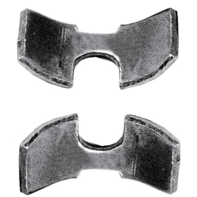 2X SEGMENTTEIL KORPUSVERBINDER Halbmondmuttern Muttern Möbel Rund 38mm ...