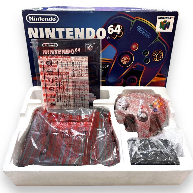 NINTENDO 64 N64 Game Console System NUS-001 Black Japan open box £211. ...