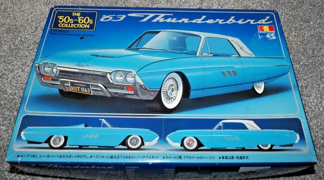 '63 FORD THUNDERBIRD Unassembled kit, Gunze Sangyo ©1983 - FREE UK ...