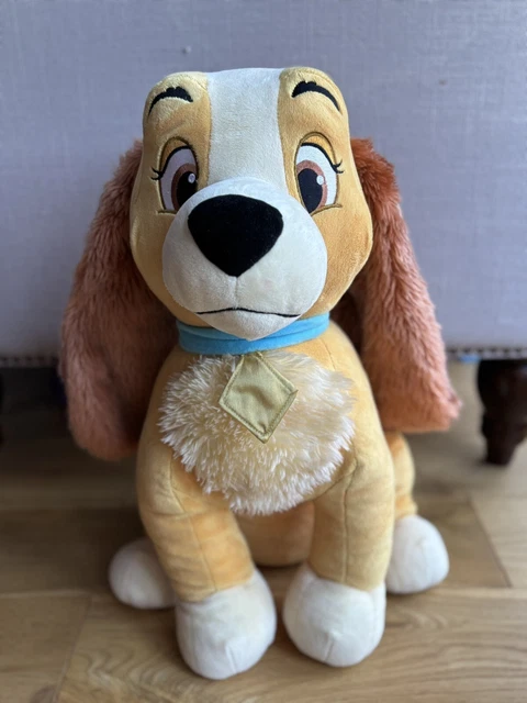 DISNEY STORE STAMPED Lady And The Tramp Lady 50Cm 20" Large Plush Soft ...