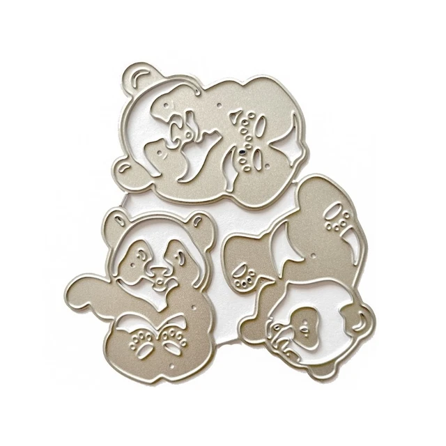 PANDA DIE CUT Metal Embossing Templates Carbon Steel Cutting Die for ...