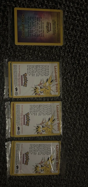 RARE POKEMON-ANCIENT MEW, and Legendary Birds Moltres, Articuno, Zapdos ...