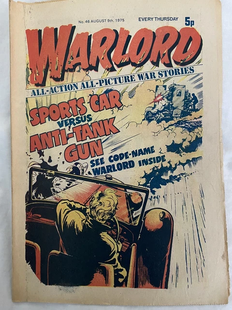 WARLORD #46 9/8/1975 Union Jack Jackson, Death Pilot, DC Thompson UK ...