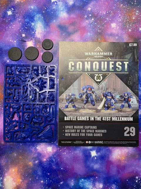 WARHAMMER 40K CONQUEST Issue 29 Models & Magazine - Captain & 3 ...