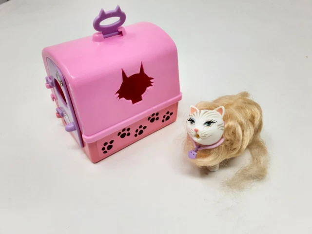 MATTEL 2000 BARBIE Kitty Fun Marshmallow Cat with Pet Carrier £6.52 ...