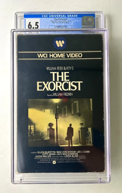 THE EXORCIST - RARE VHS WCI Home Video 1979 WB 1007 NT Book Box CGC 6.5 ...