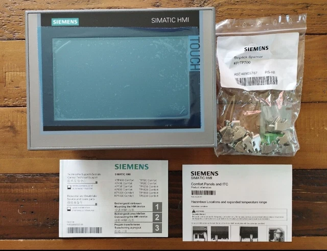 SIEMENS SIMATIC HMI TP700 Comfort Bedienpanel (6AV2124-0GC01-0AX0) EUR 750,00 - PicClick DE