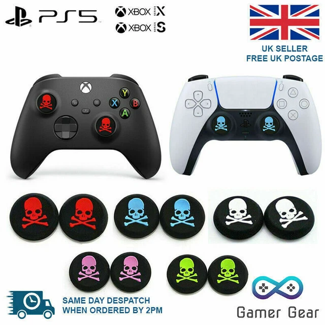 SKULL CONTROLLER ANALOG Thumb Stick Grips for PS5 & Xbox Series X | S £ ...