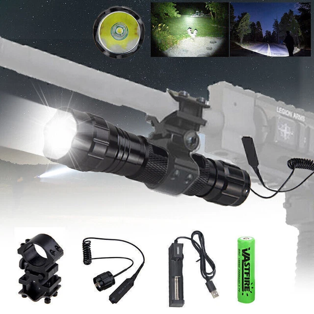 GREEN LIGHT LED Flashlight Weapon Gun Torch Switch For Shotgun/Rifle ...