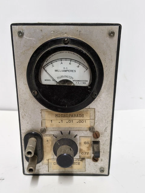 VINTAGE HOMEBREW PROTOTYPE capacitance meter $15.00 - PicClick