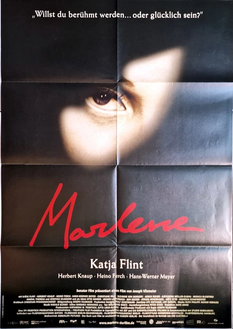 MARLENE - KATJA Flint als Marlene Dietrich - Filmposter - ca Din A1 ...
