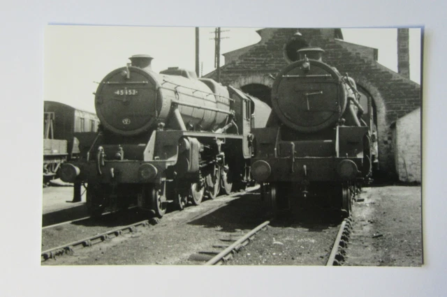 RWY1959 - 1955 Locomotive 45453 WICK Railway Yard Shed - Real Photo £4. ...